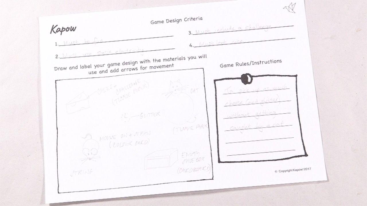 KS2 DT Lesson Plan | Electrostatic Game Design