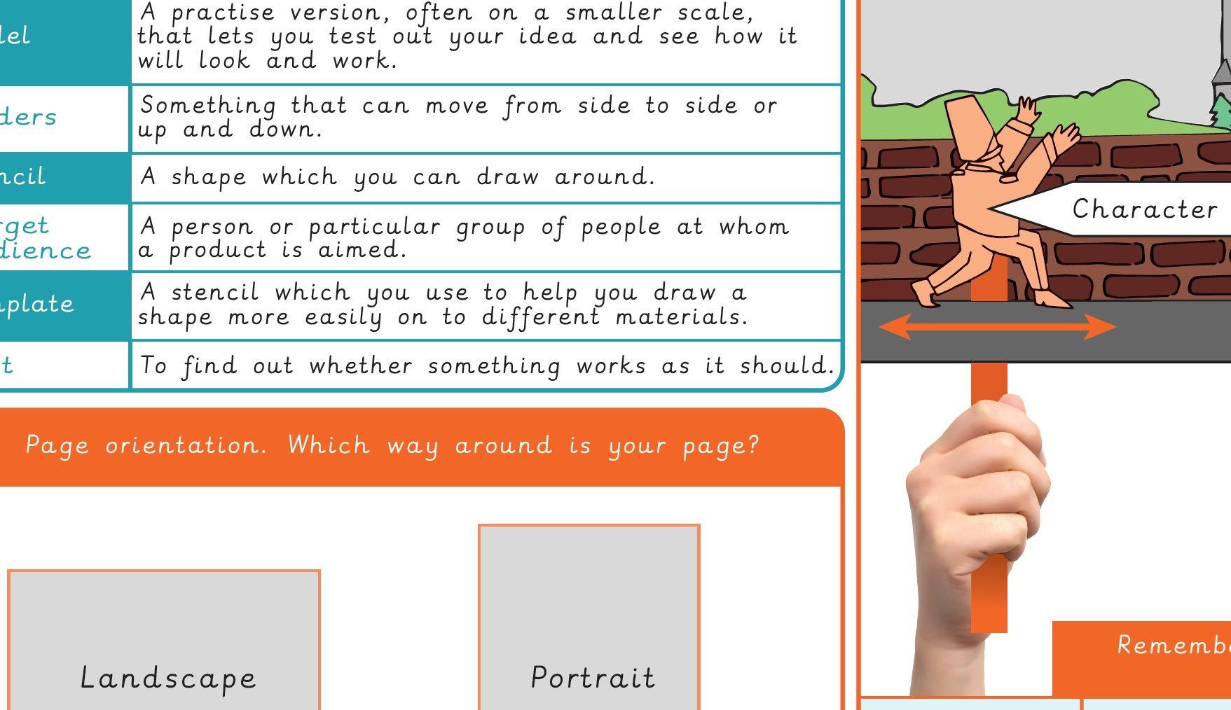 Knowledge organiser: DT - Y1 Moving storybook - Kapow Primary