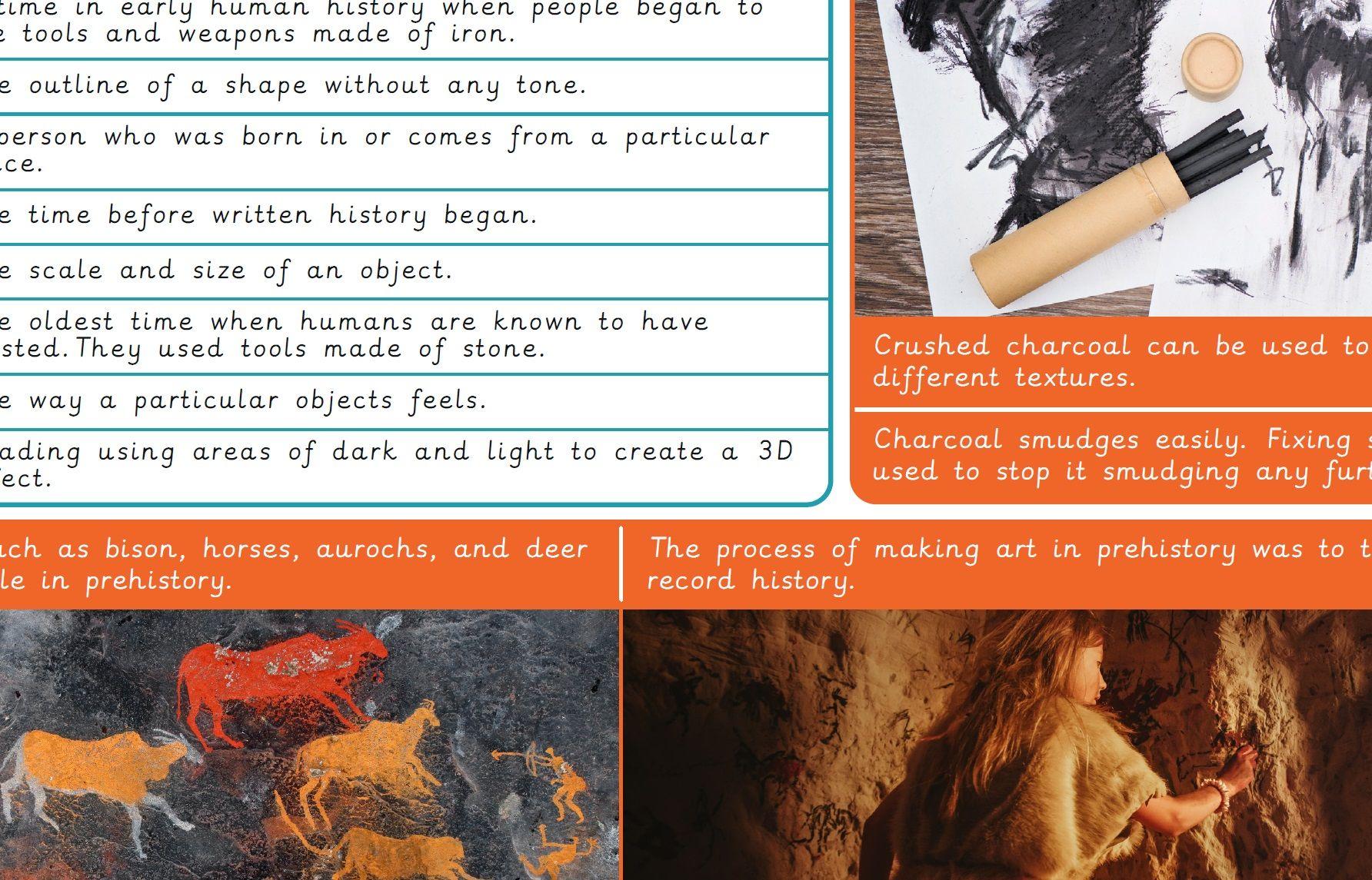 Knowledge organiser: Original Art and design scheme - Y3: Prehistoric art - Kapow Primary