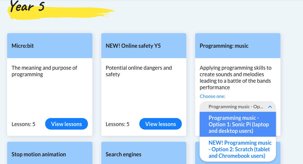 Using Kapow Primary with the devices at your school