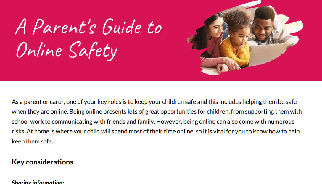 A parent's guide to online safety KS1 KS2 - Kapow Primary