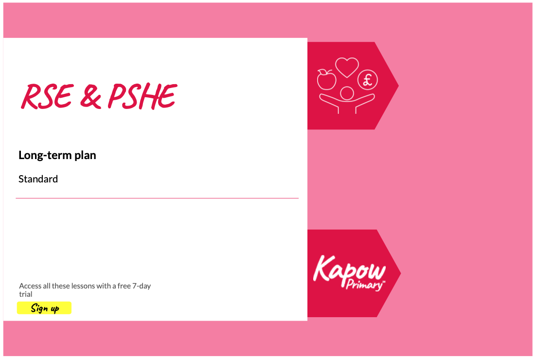 RSE & PSHE Long-Term Plan KS1 KS2 - Kapow Primary