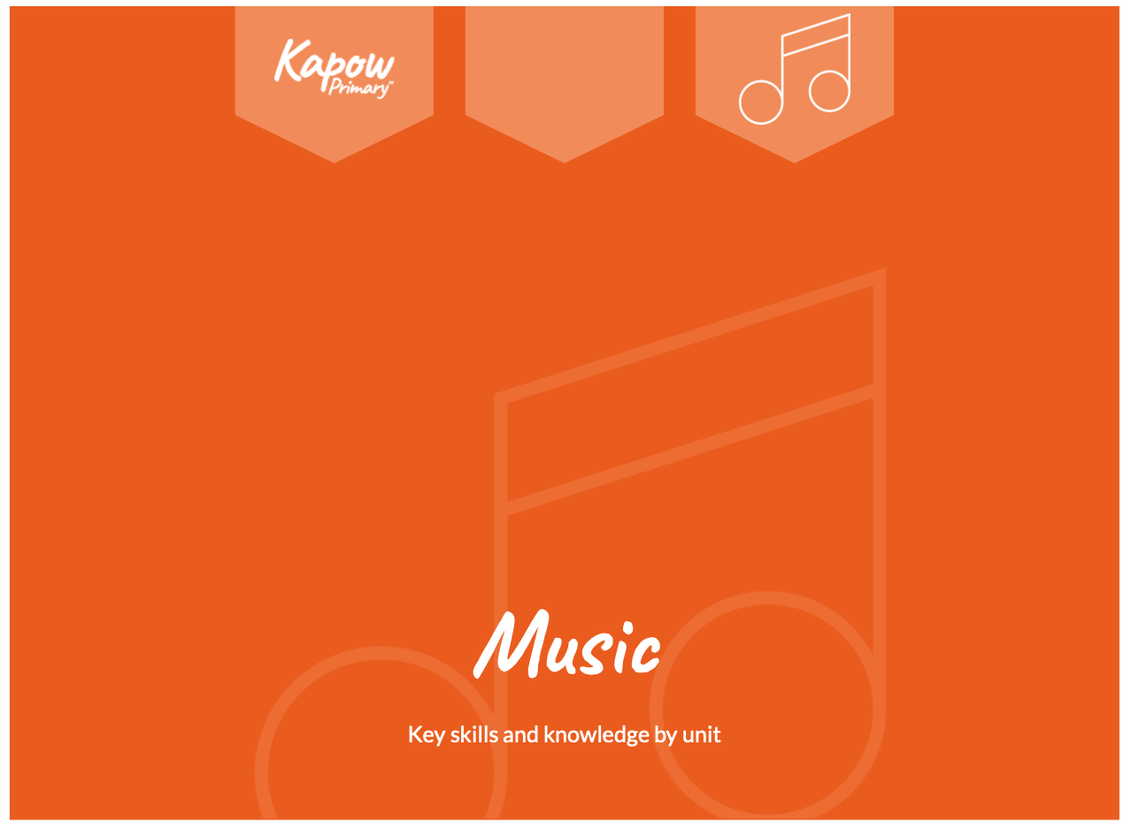 Music key skills and knowledge EYFS, KS1, KS2