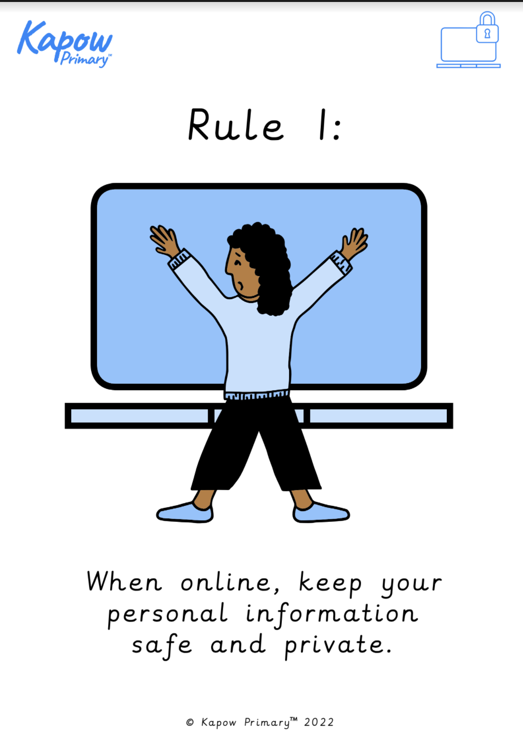 Online safety posters (coloured) - Kapow Primary