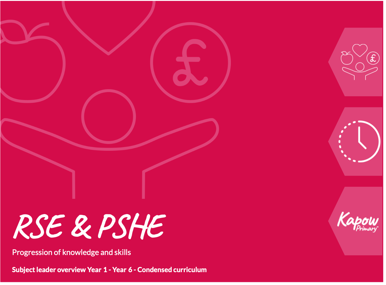 Condensed RSE & PSHE Progression of skills - Kapow Primary