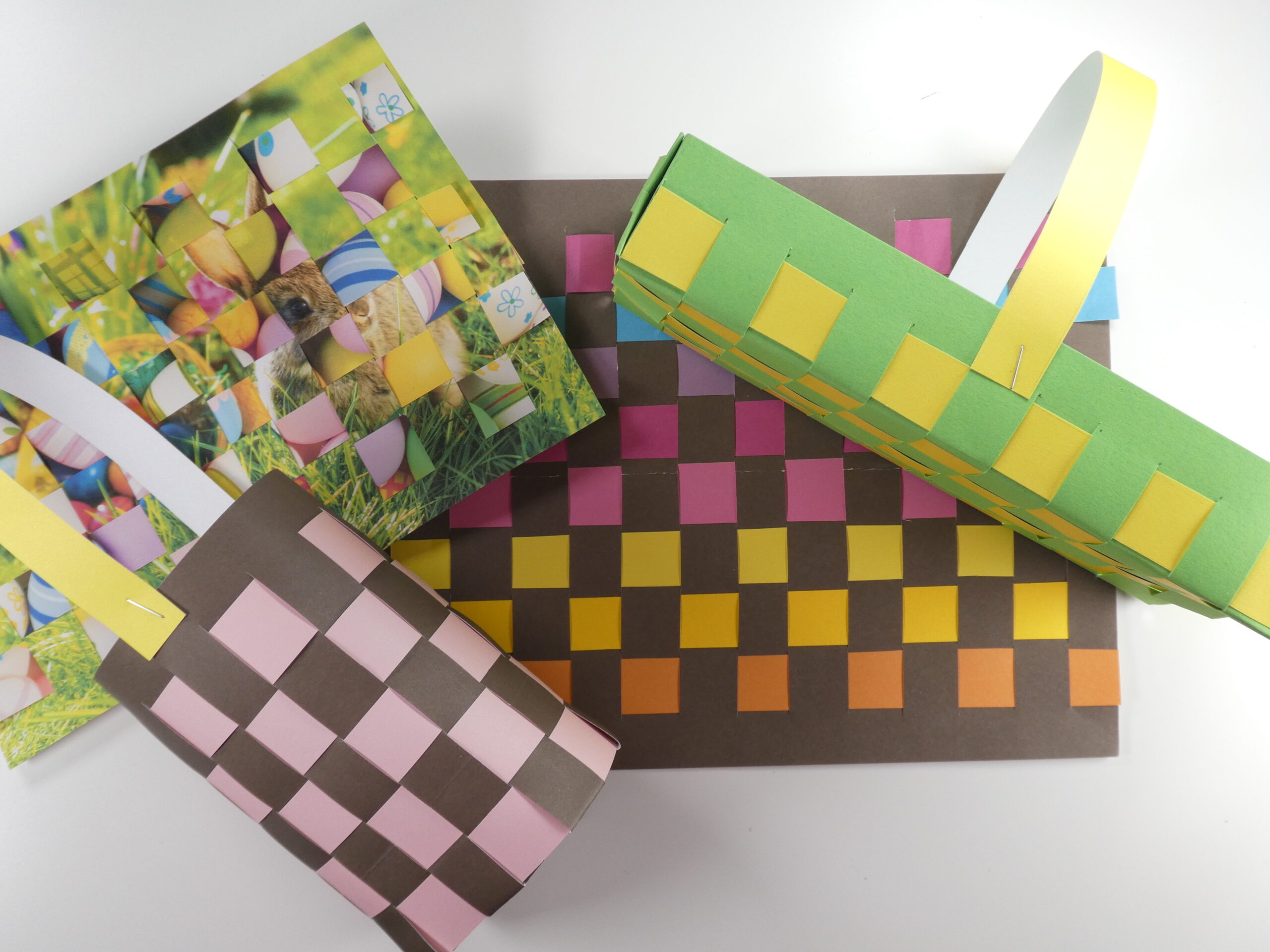 K2 Year 3 Paper weaving Easter baskets Kapow Primary