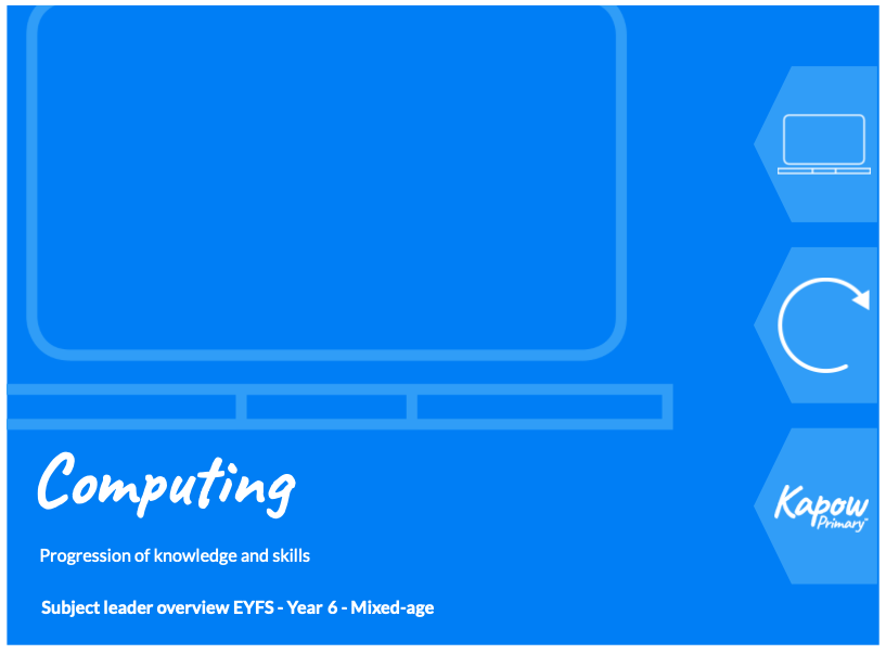 Computing Progression of Skills - Mixed-age - Kapow Primary